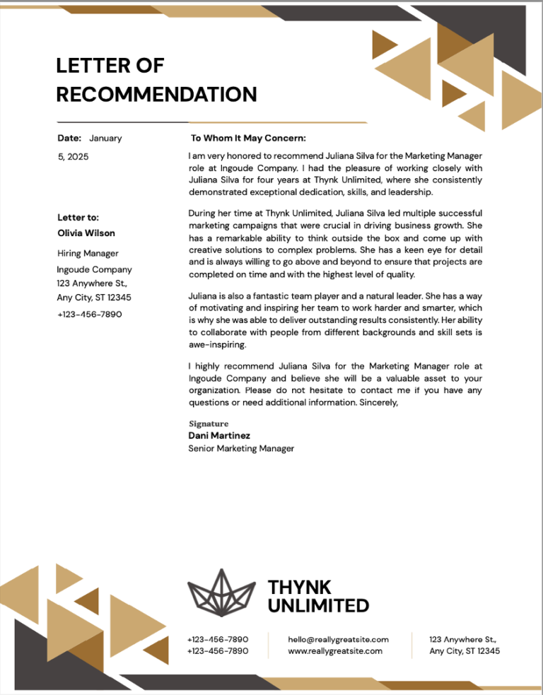 7+ Letter of Recommendation Templates for Doctoral Program